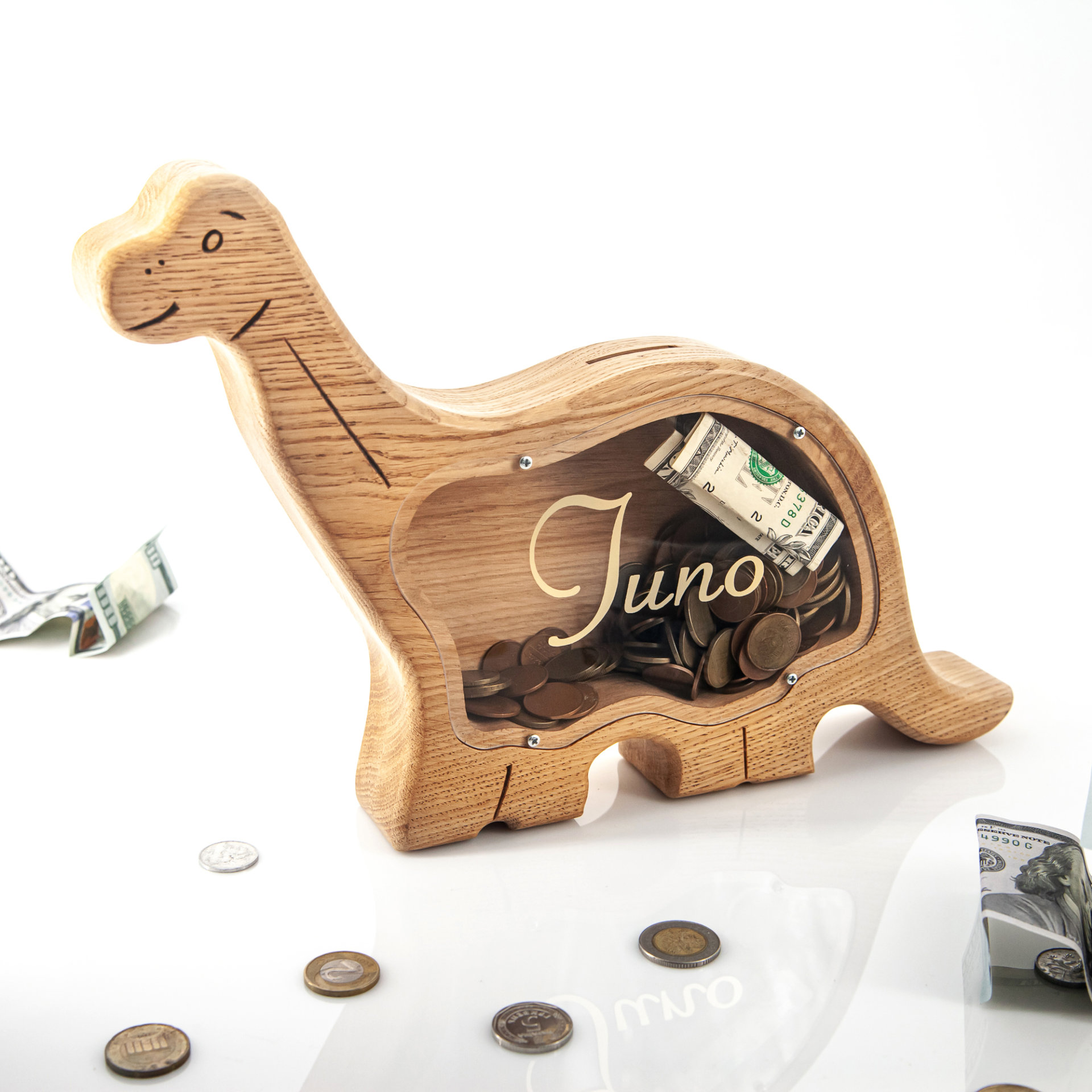 Dinosaur piggy bank store